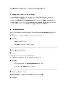 Spanish Comparatives: Quick Reference Guide