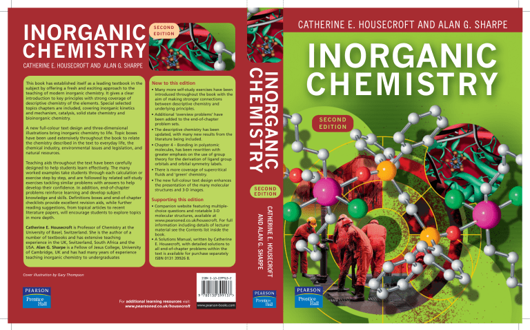 Inorganic Chemistry Textbook: Housecroft & Sharpe 2nd Edition