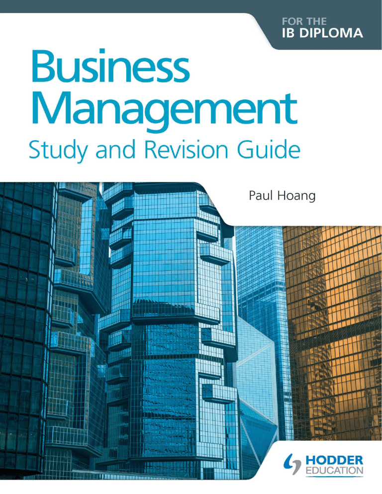 Business Management Study and Revision Guide for IB Diploma
