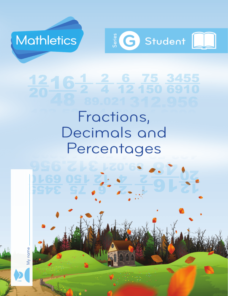Mathletics Series G: Fractions, Decimals & Percentages Workbook
