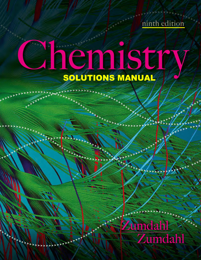 Chemistry Solutions Manual - Zumdahl (9th Edition) - Chapter 1