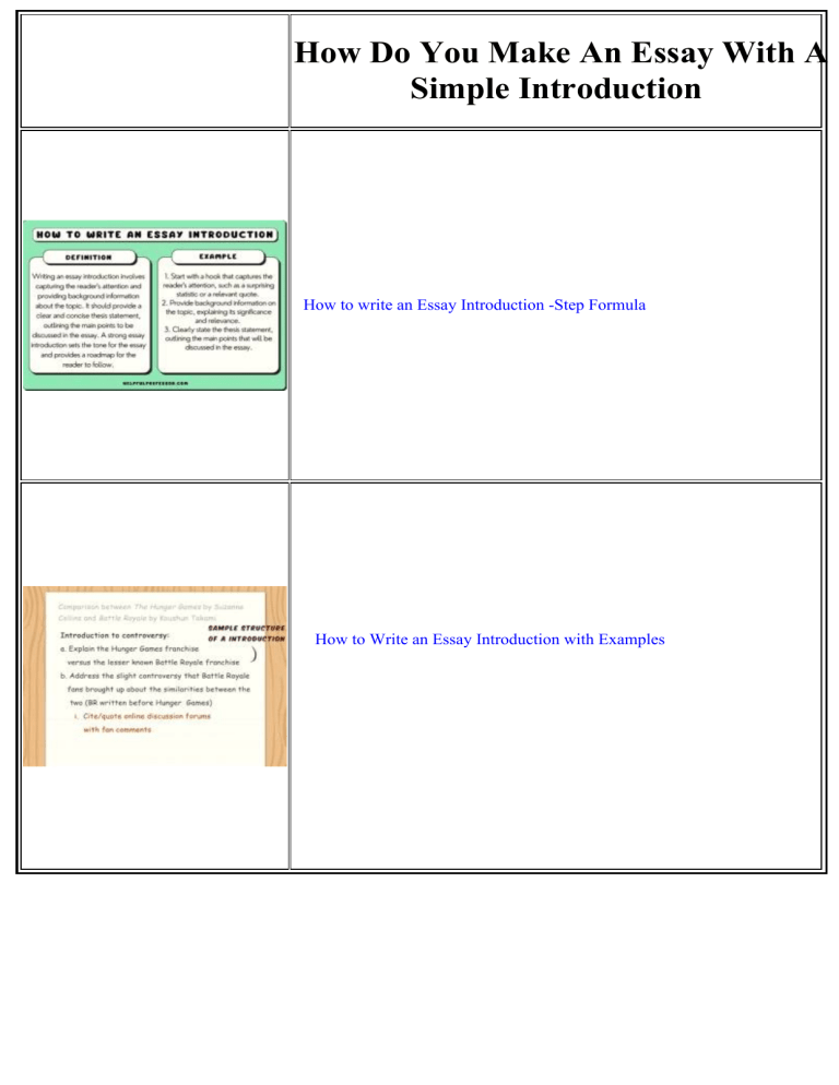 Essay Introduction Guide: How to Write a Simple Intro