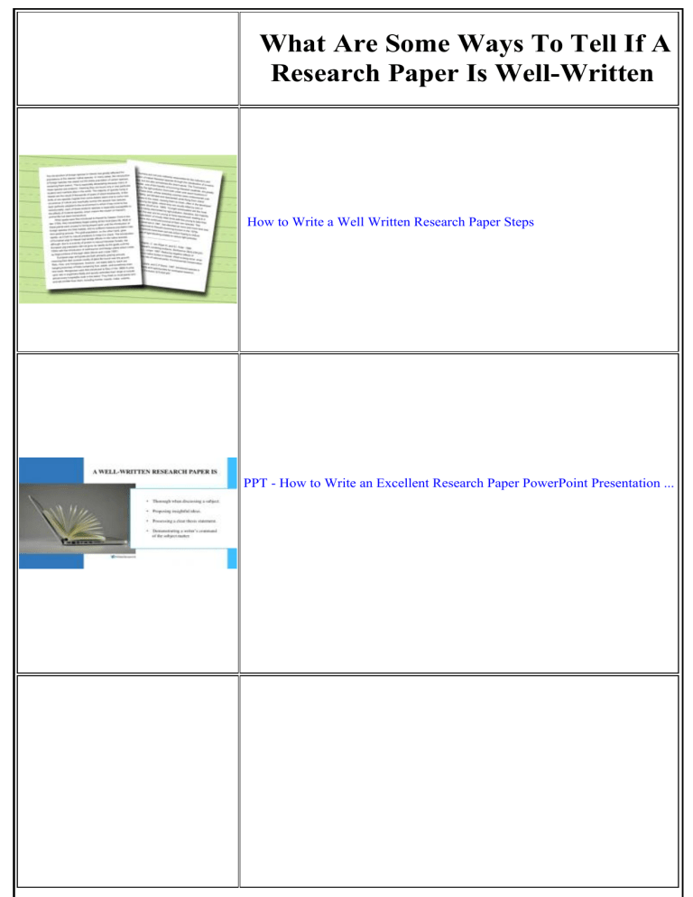 How to Write a Well-Written Research Paper: Guide & Tips