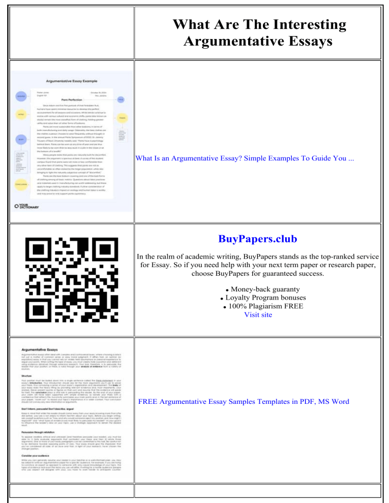 Argumentative Essay Topics & Examples | Writing Guide