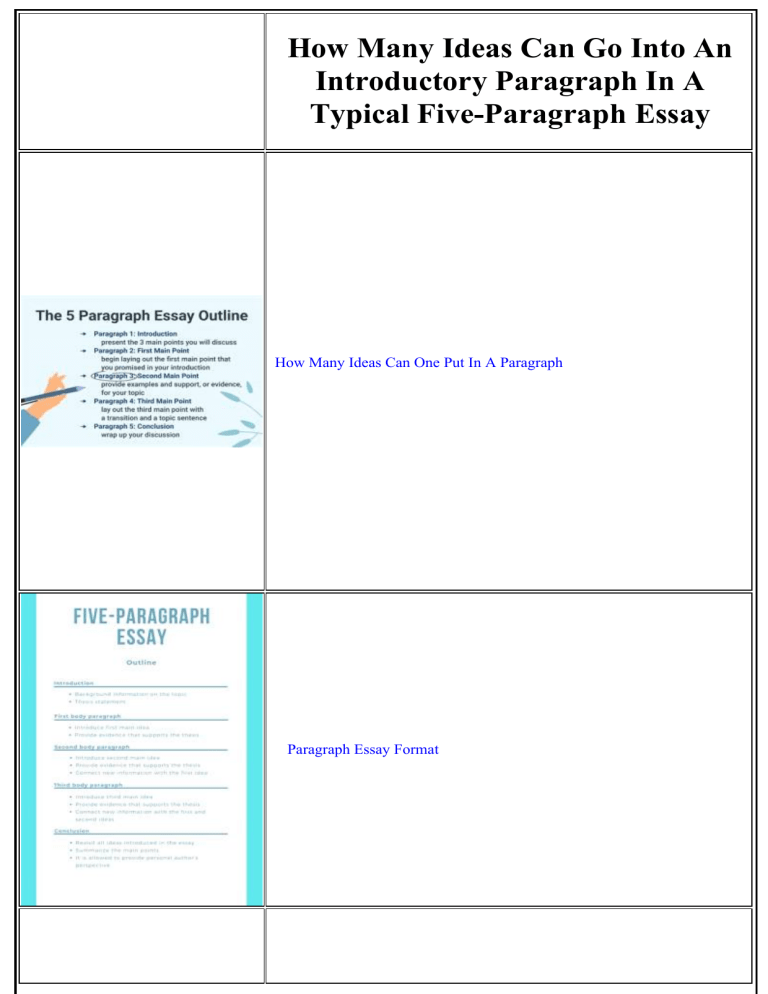 Essay Writing: Structuring a Five-Paragraph Essay