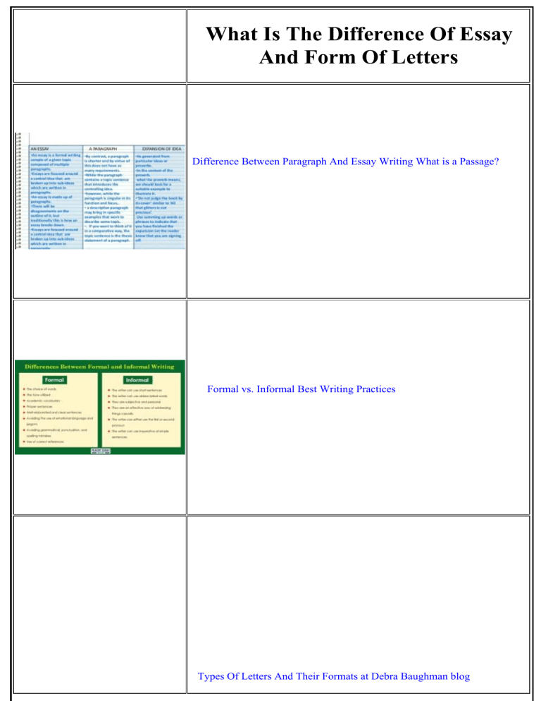 Essay vs. Letter: Writing Style Differences & Guide