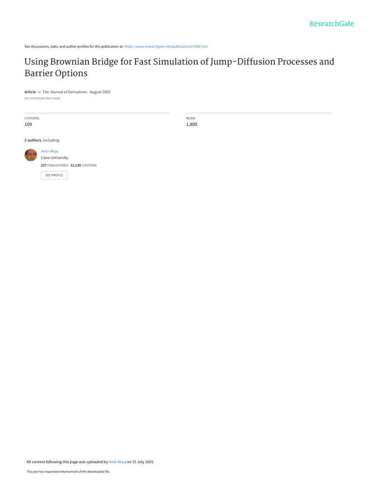 Brownian Bridge for Jump-Diffusion & Barrier Options