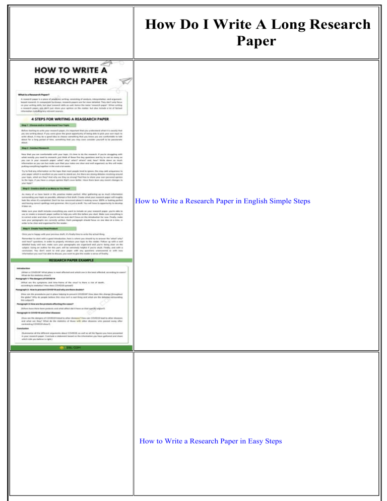 How to Write a Research Paper: A Step-by-Step Guide