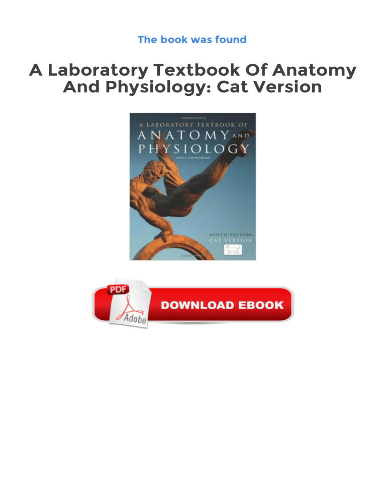 Anatomy & Physiology Lab Textbook: Cat Version