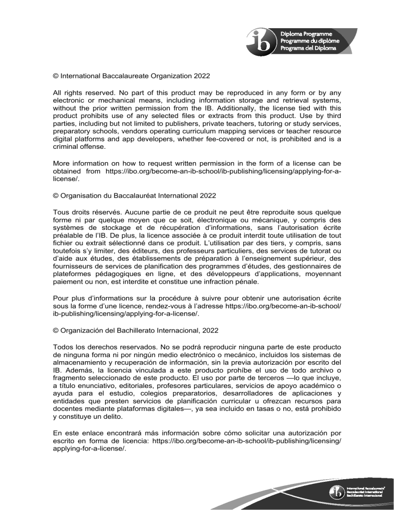 English B HL Paper 2 Reading Comprehension Exam