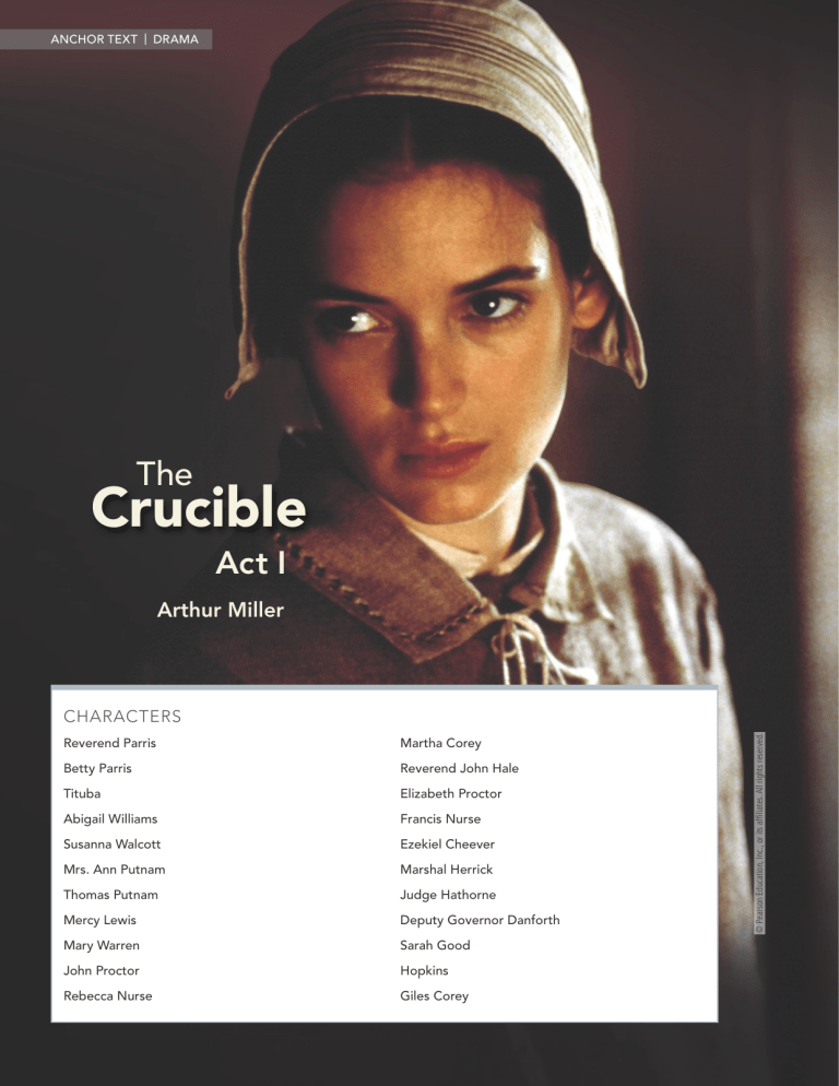 The Crucible Act I: Arthur Miller - Salem Witch Trials Drama