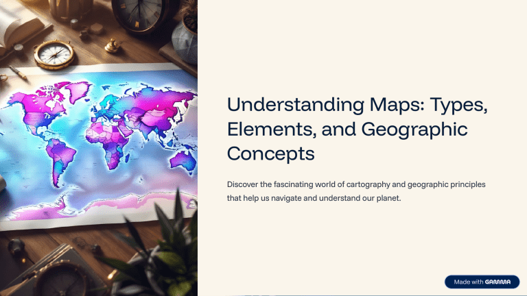 Understanding Maps: Types, Elements, & Geographic Concepts