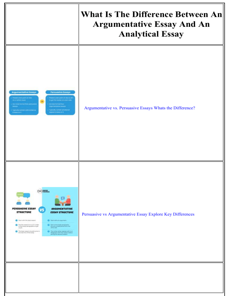 Argumentative vs. Analytical Essays: A Writing Guide