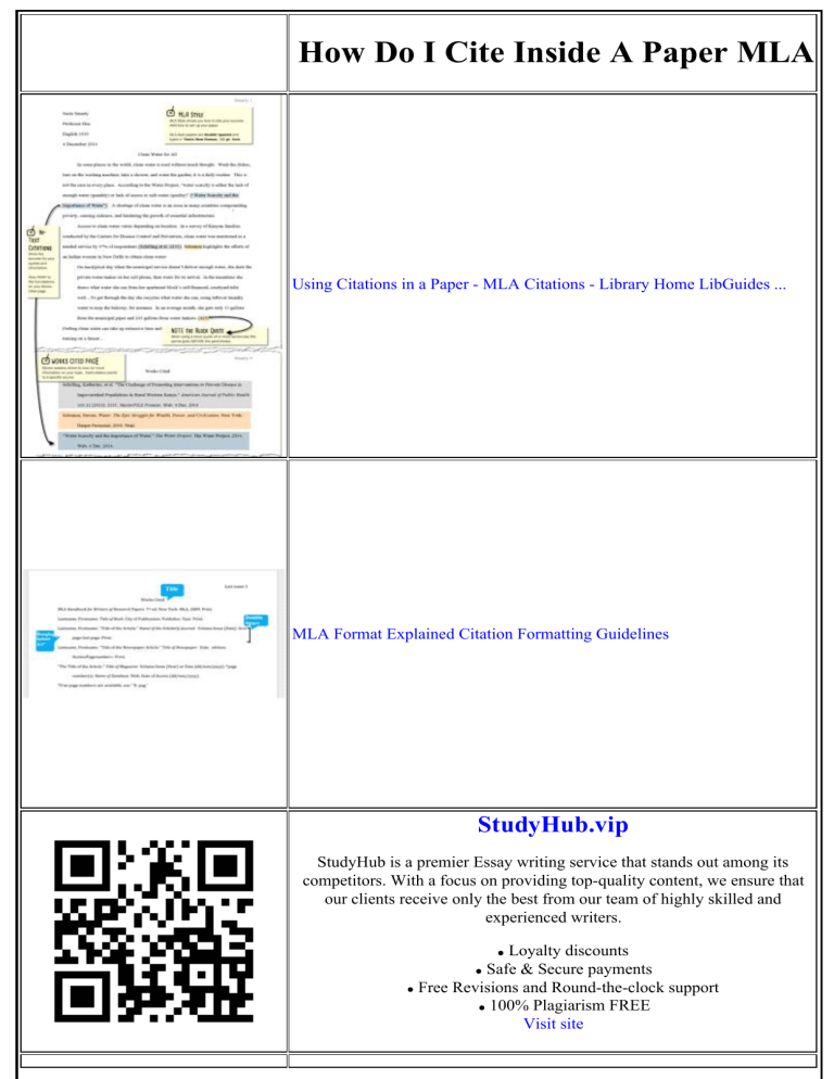 MLA Citation Guide: How to Cite Sources in Your Paper