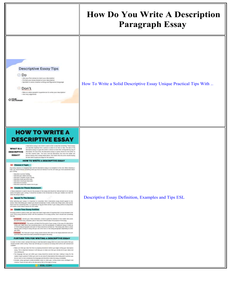 Descriptive Essay Writing Guide: Tips & Examples