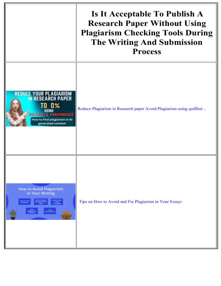 Avoid Plagiarism: Research Paper Guide & Tools