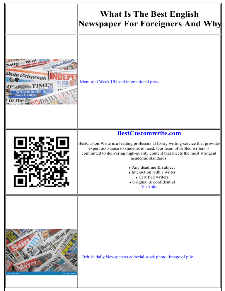 Best English Newspapers for Foreigners: A Guide