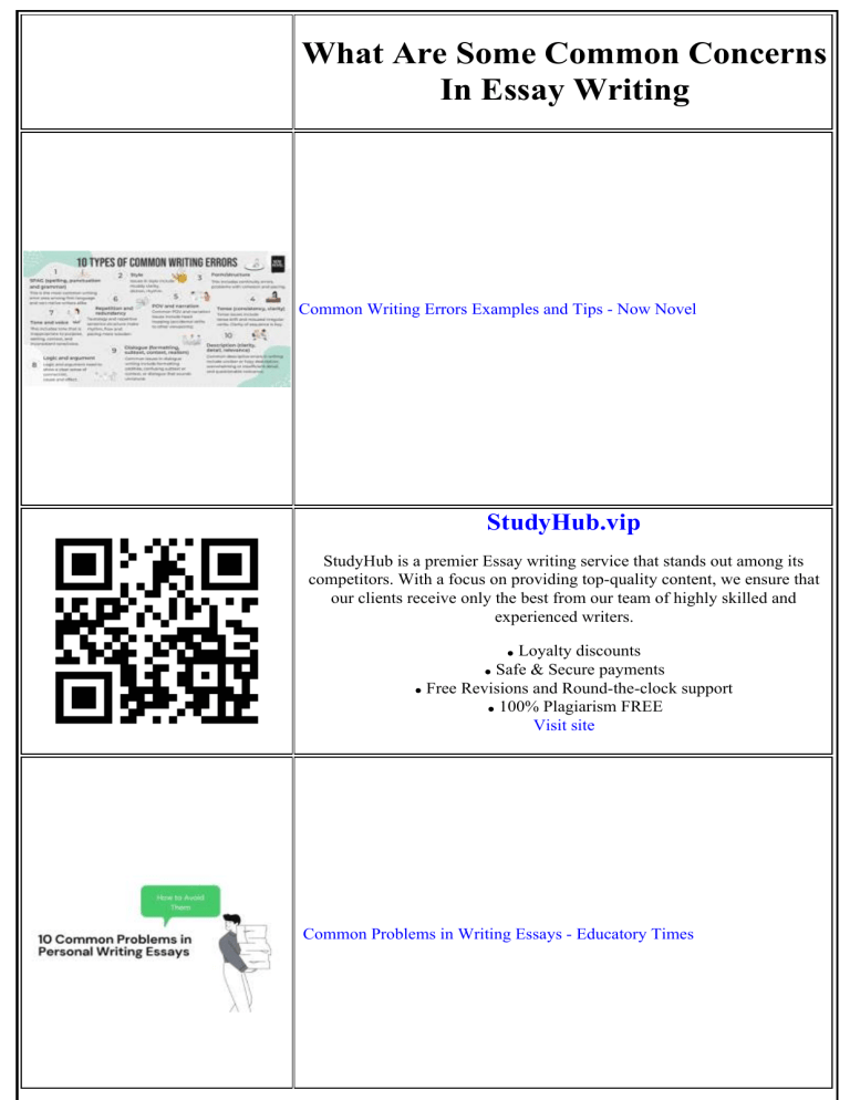 Essay Writing: Common Concerns, Mistakes & Tips