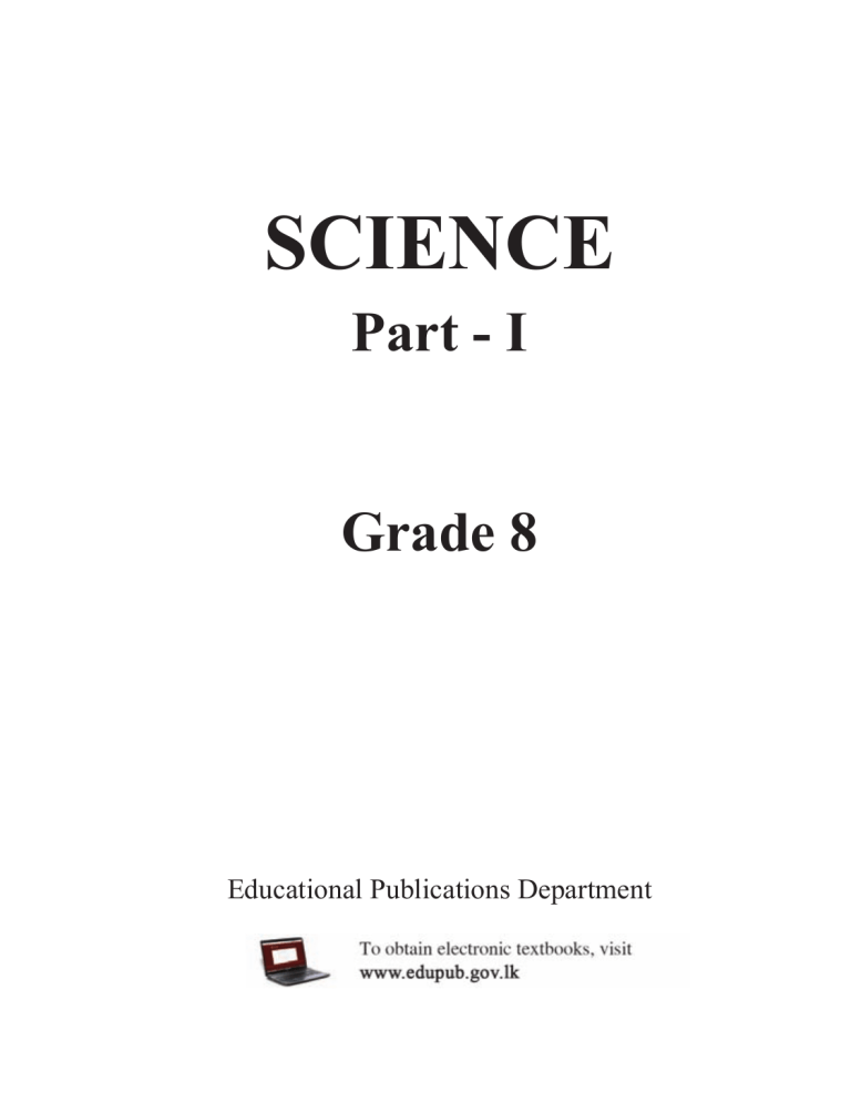 Grade 8 Science Textbook - Part I