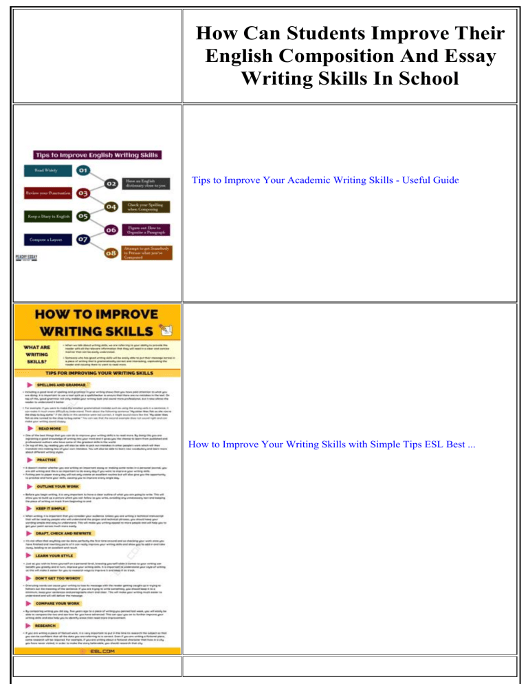 Improve English Essay Writing Skills: A Student Guide