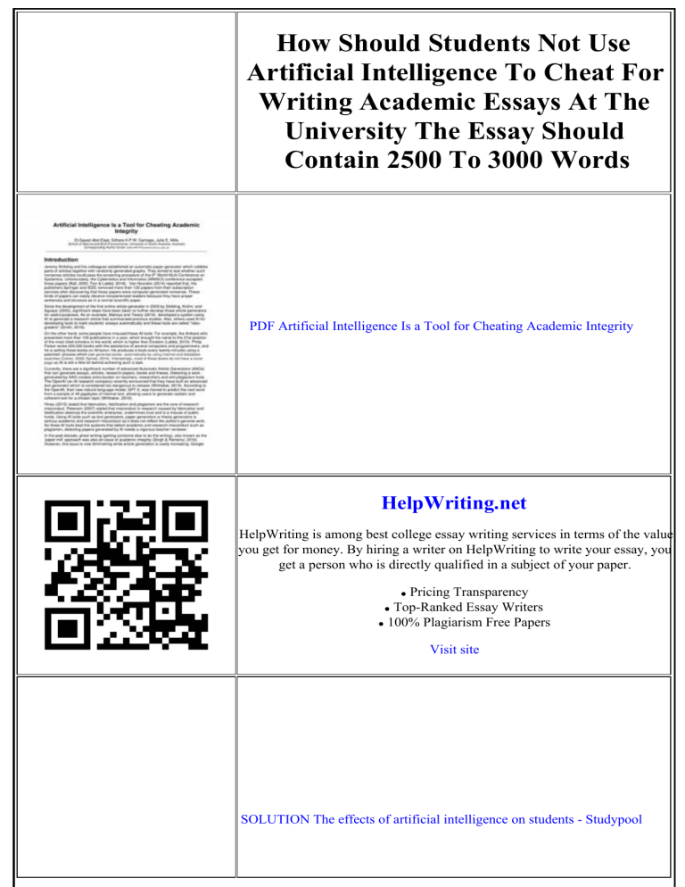 AI & Academic Integrity: Essay Writing Ethics