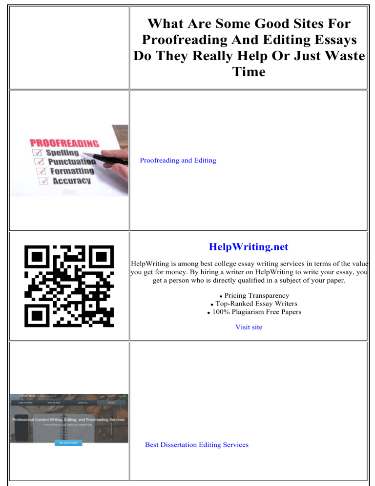 Essay Proofreading & Editing: Best Sites & Tips