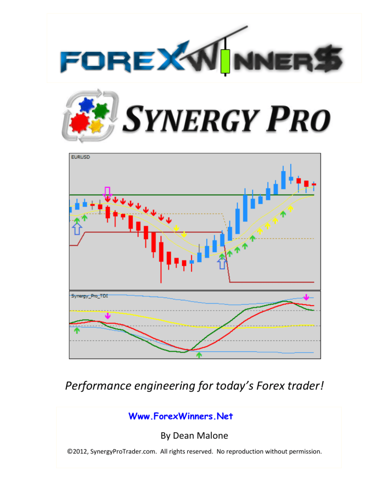 Synergy Pro Forex Trading System Guide
