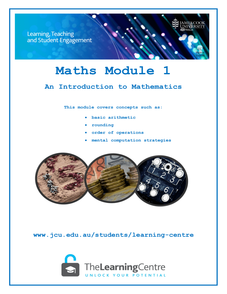 Maths Module 1: Introduction to Arithmetic & Operations