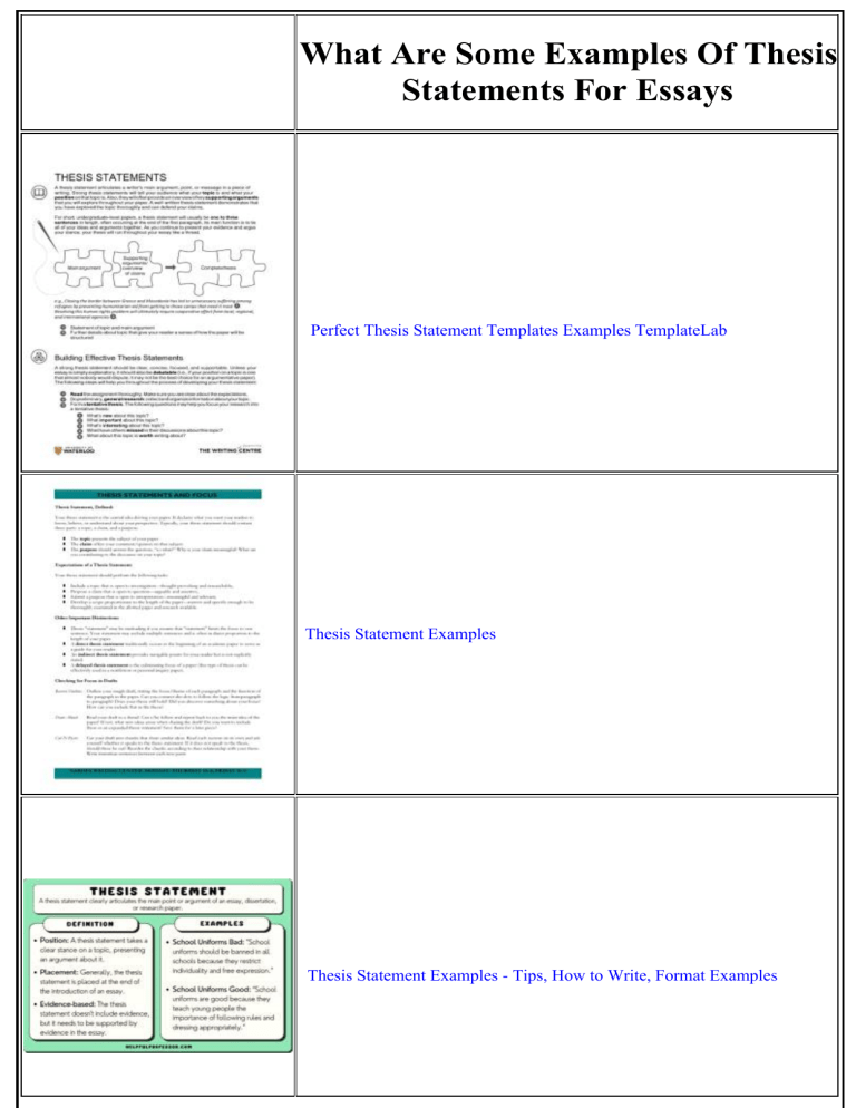 Thesis Statement Examples for Essays: Guide & Tips