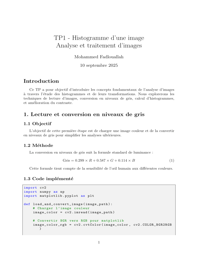 compte rendu TP 1 computer vision