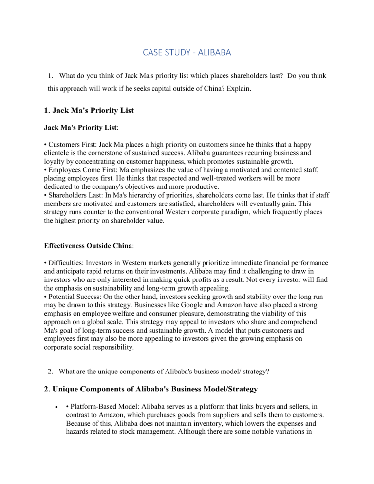 Alibaba Case Study: Jack Ma's Strategy, Business Model & Global Impact