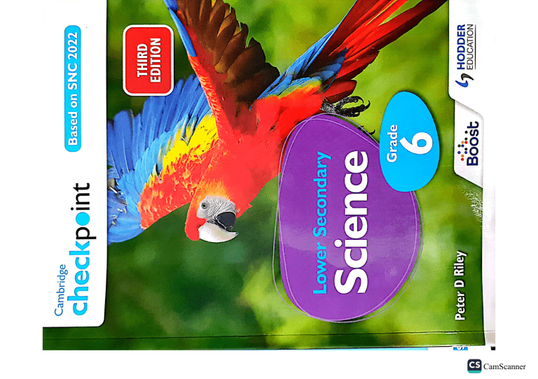 Cambridge Checkpoint Lower Secondary Science Grade 6 Textbook