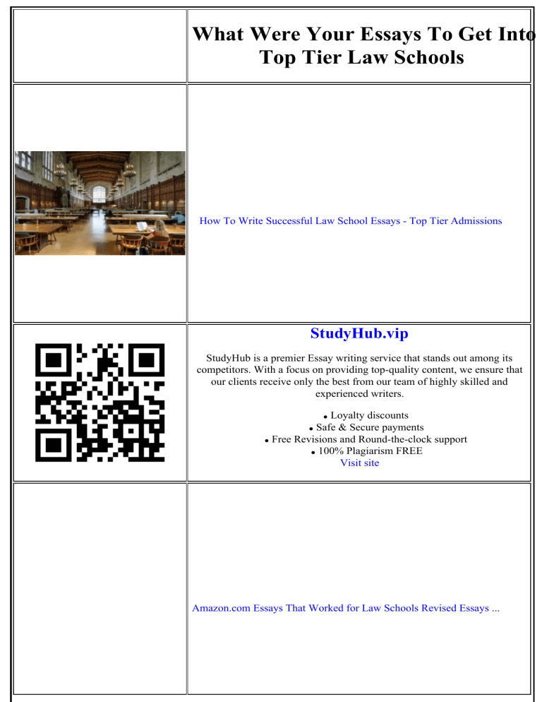 Law School Essay Guide: Top Tier Admissions Strategies