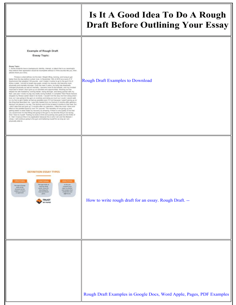 Rough Draft vs. Outline: Essay Writing Guide