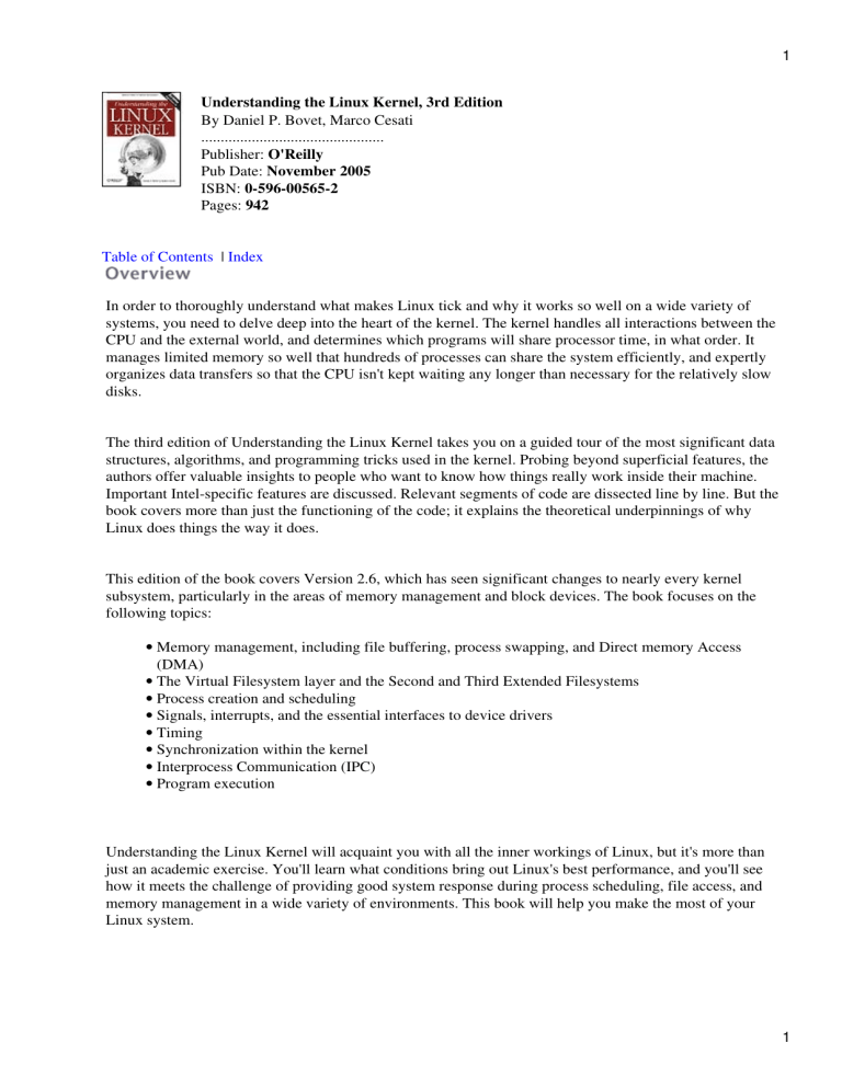 Understanding Linux Kernel 3rd Edition: A Deep Dive