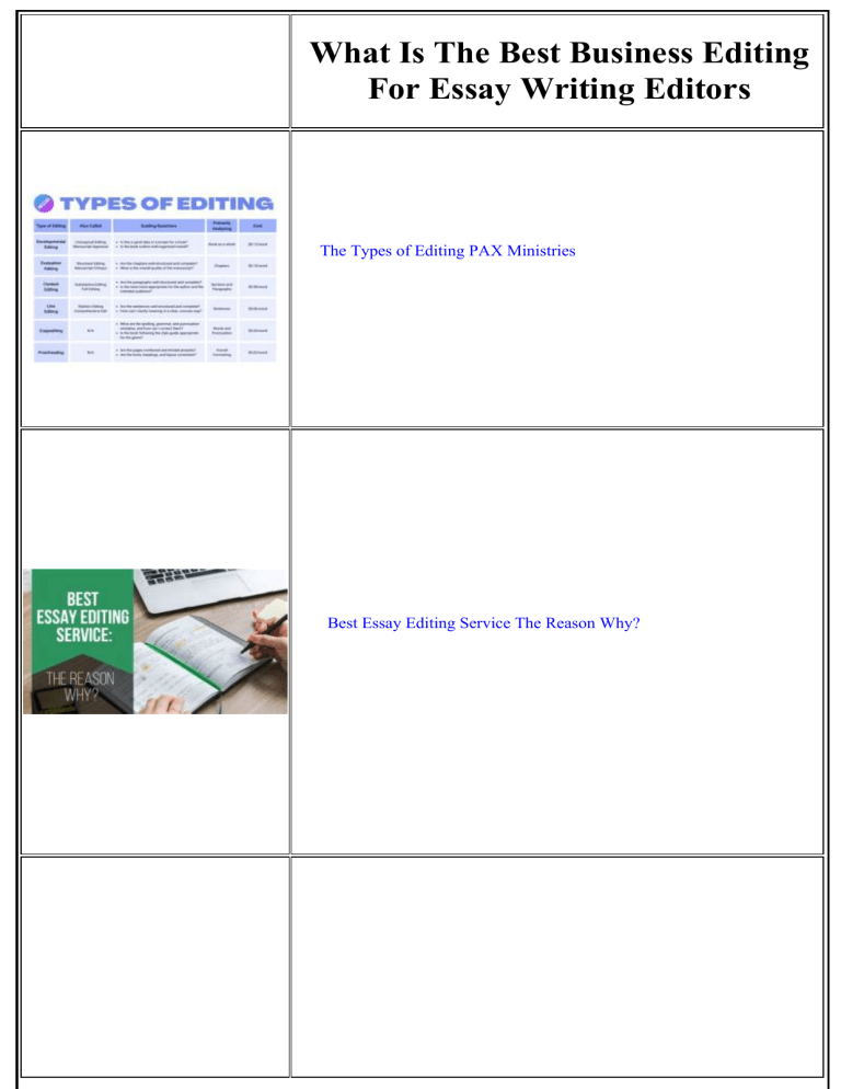 Best Essay Editing Services: Find Top Essay Editors