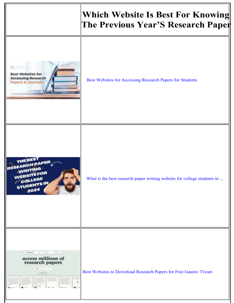 Best Websites for Research Papers: A Student Guide