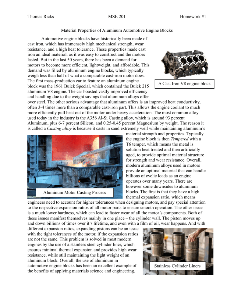 Aluminum Automotive Engine Blocks: Material Properties & Engineering