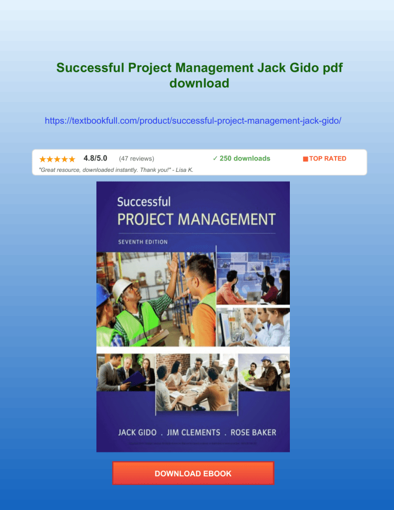 Successful Project Management Textbook