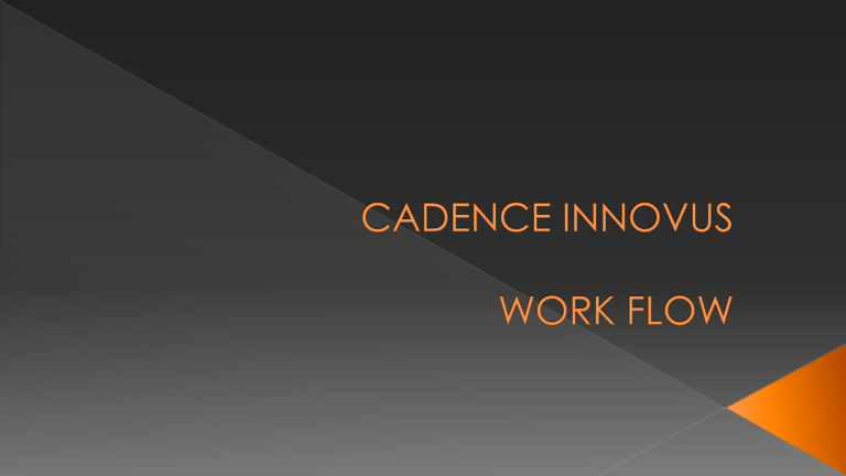 Cadence Innovus Workflow Guide: VLSI Physical Design Steps