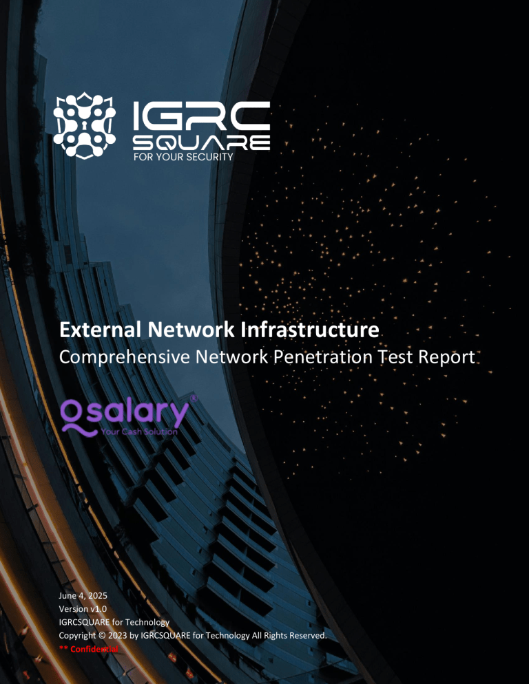 External Network Penetration Test Report - Qsalary