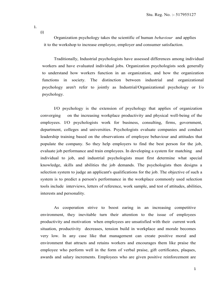 Industrial/Organizational Psychology & Group Dynamics Explained