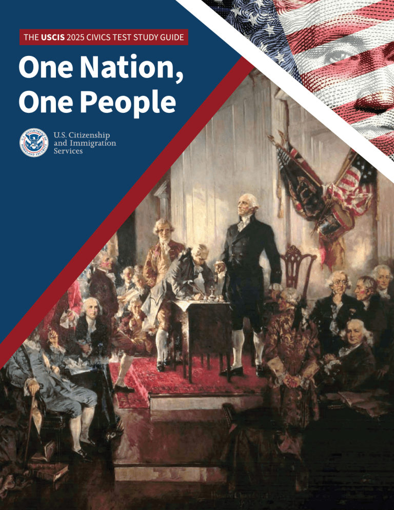 USCIS Civics Test Study Guide 2025: Constitution & History
