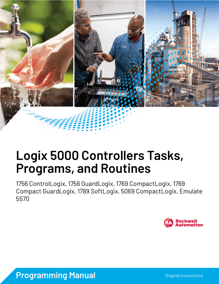 Logix 5000 Controllers: Tasks, Programs, and Routines Manual