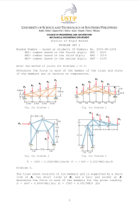 Structural Analysis Quiz: Zero Force Members & Truss Forces