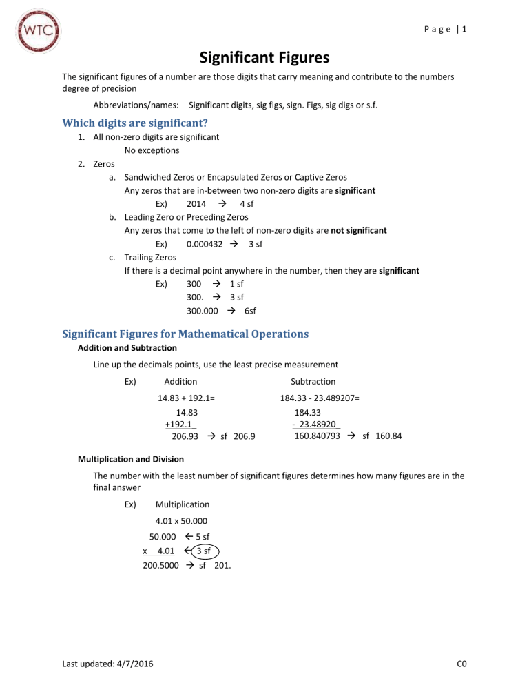 Significant Figures Practice: Rules & Calculations