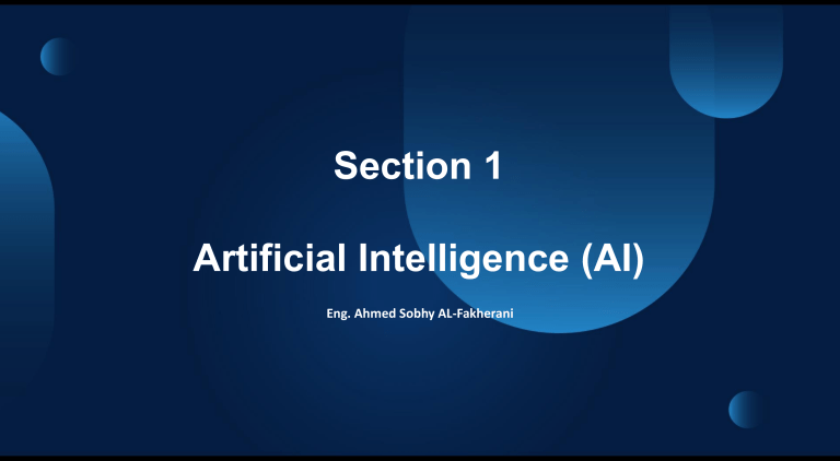 Artificial Intelligence (AI) Presentation
