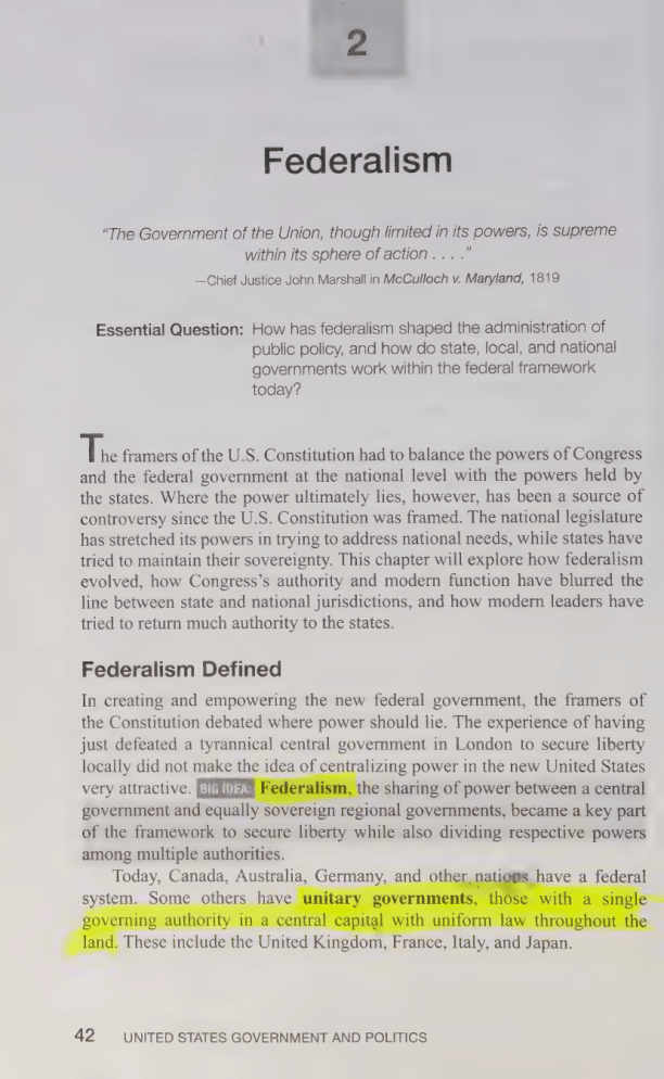 Federalism in the U.S. Government: Powers, History & Policy