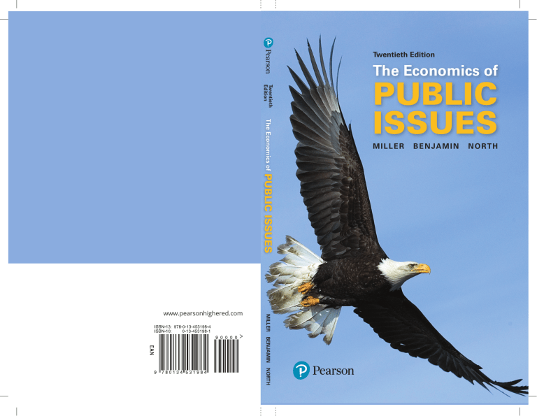 The Economics of Public Issues Textbook 20th Ed.