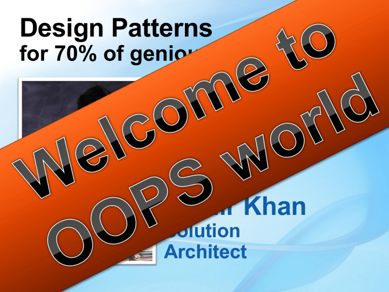 Design Patterns for Programmers: OOPs Concepts & Implementation